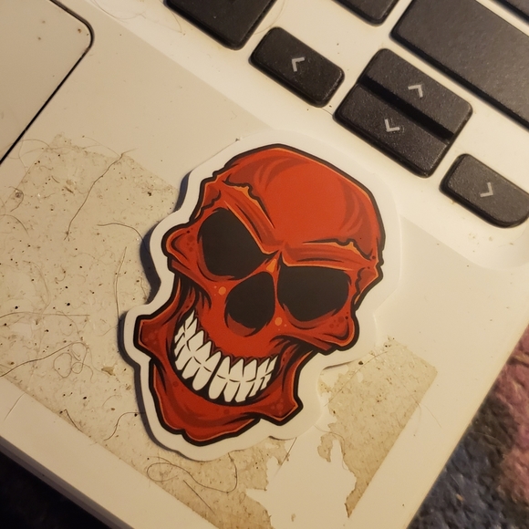 Other | Red Skull Sticker | Poshmark